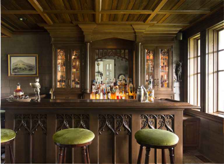 Dark and Cozy Bar Project | Karr Bick Kitchen & Bath Portfolio | St. Louis