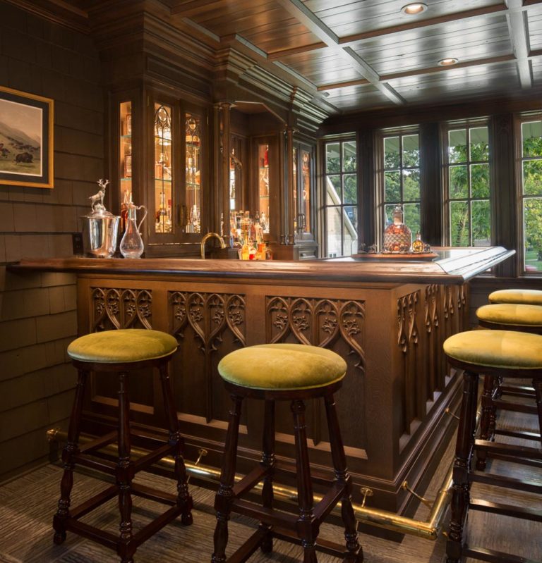 Dark and Cozy Bar Project | Karr Bick Kitchen & Bath Portfolio | St. Louis