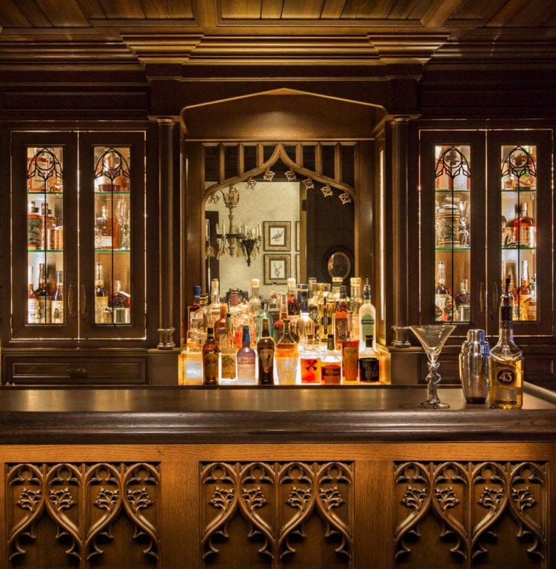 Dark and Cozy Bar Project | Karr Bick Kitchen & Bath Portfolio | St. Louis